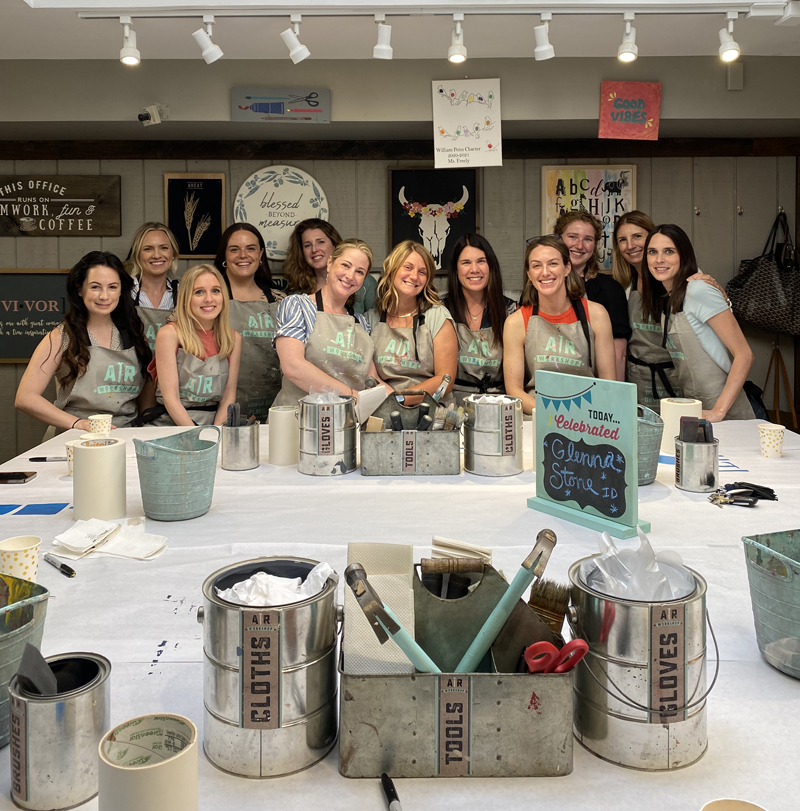 Team building fun at AR Workshop Chestnut Hill Philadelphia interior ...