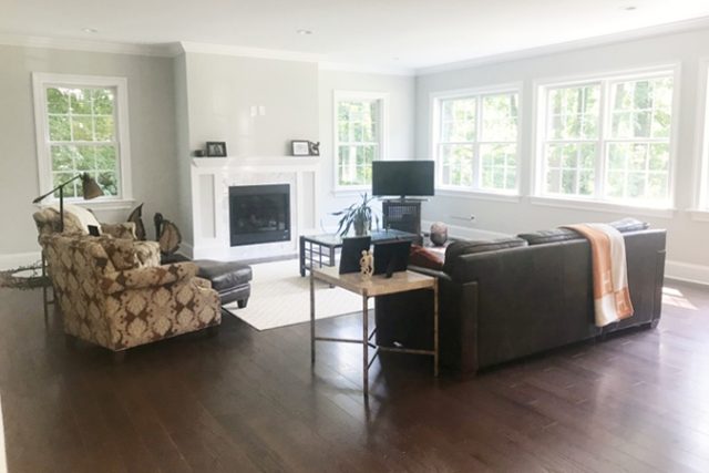 Main Line family room and breakfast room - Glenna Stone Interiors